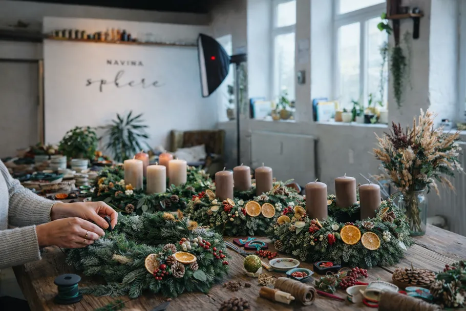 Tying an Advent wreath & brunch in Munich Moosach | konfetti
