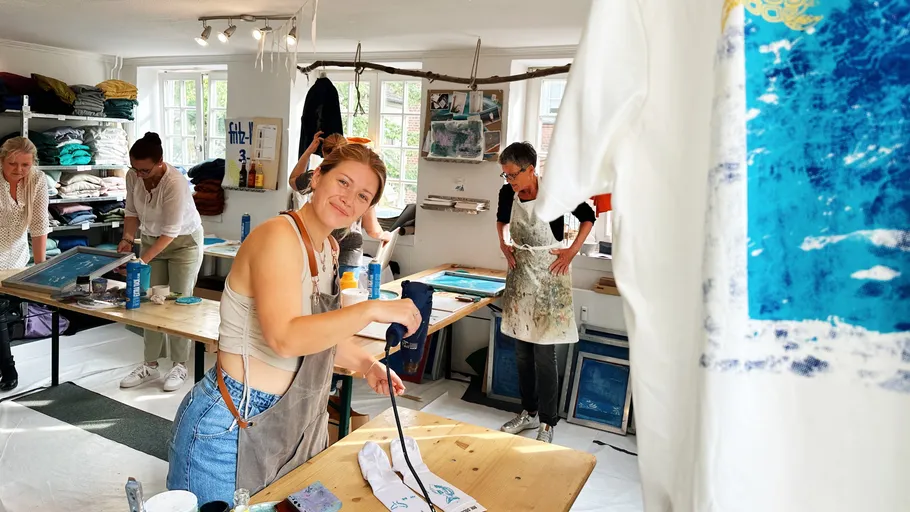 Screen printing workshop for Oceanlover in Kiel | konfetti