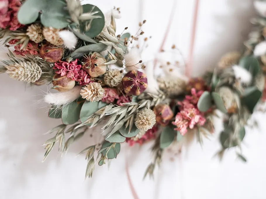 Flower Loop Workshop in München - Türkranz selber machen | konfetti